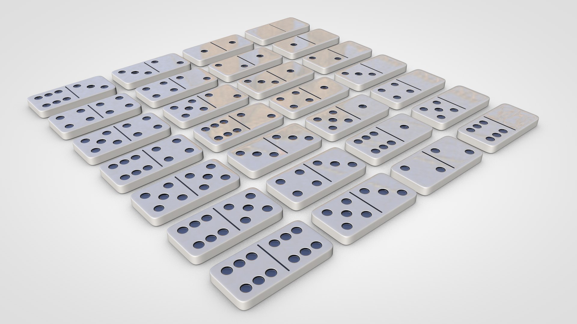 3d Dominoes Set