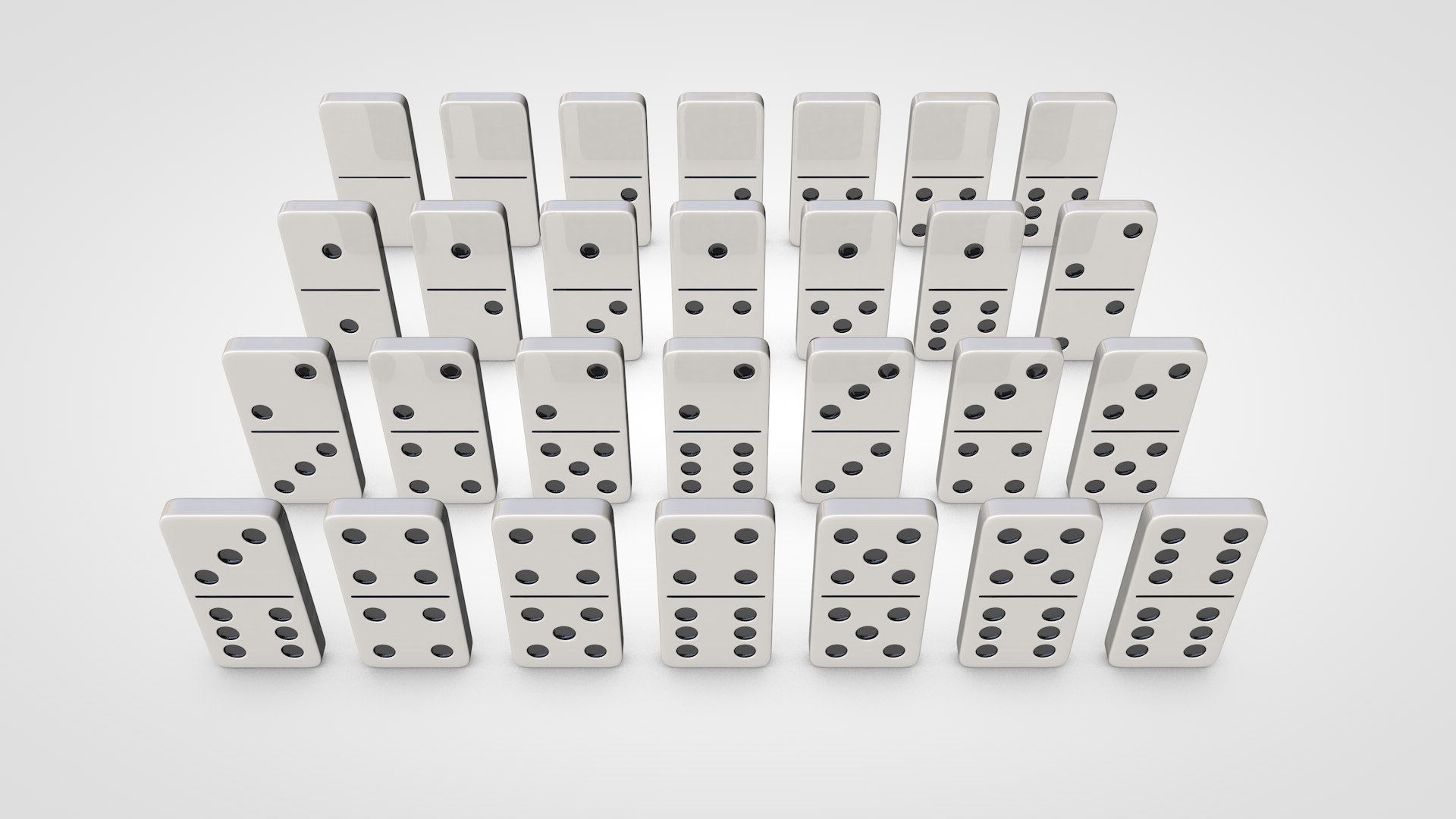 3d Dominoes Set