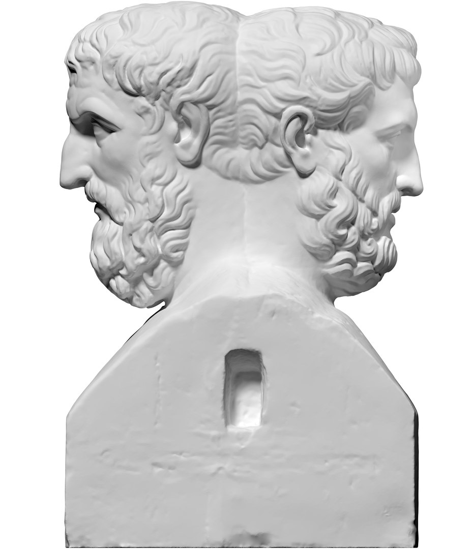 Free Scan Double Herm Epicurus 3d Model