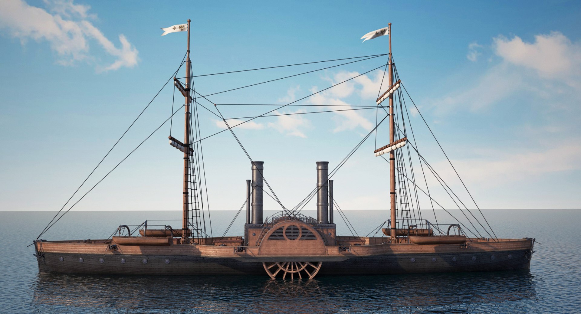 Steam Ship Model - TurboSquid 1157418