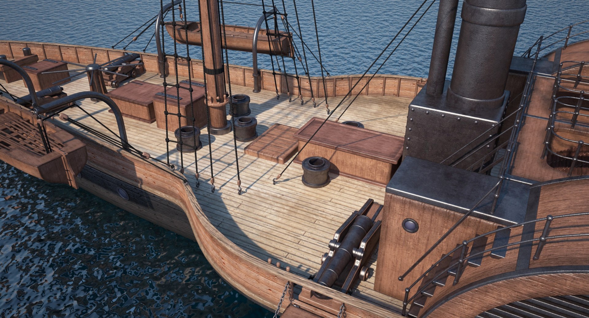 Steam Ship Model - TurboSquid 1157418