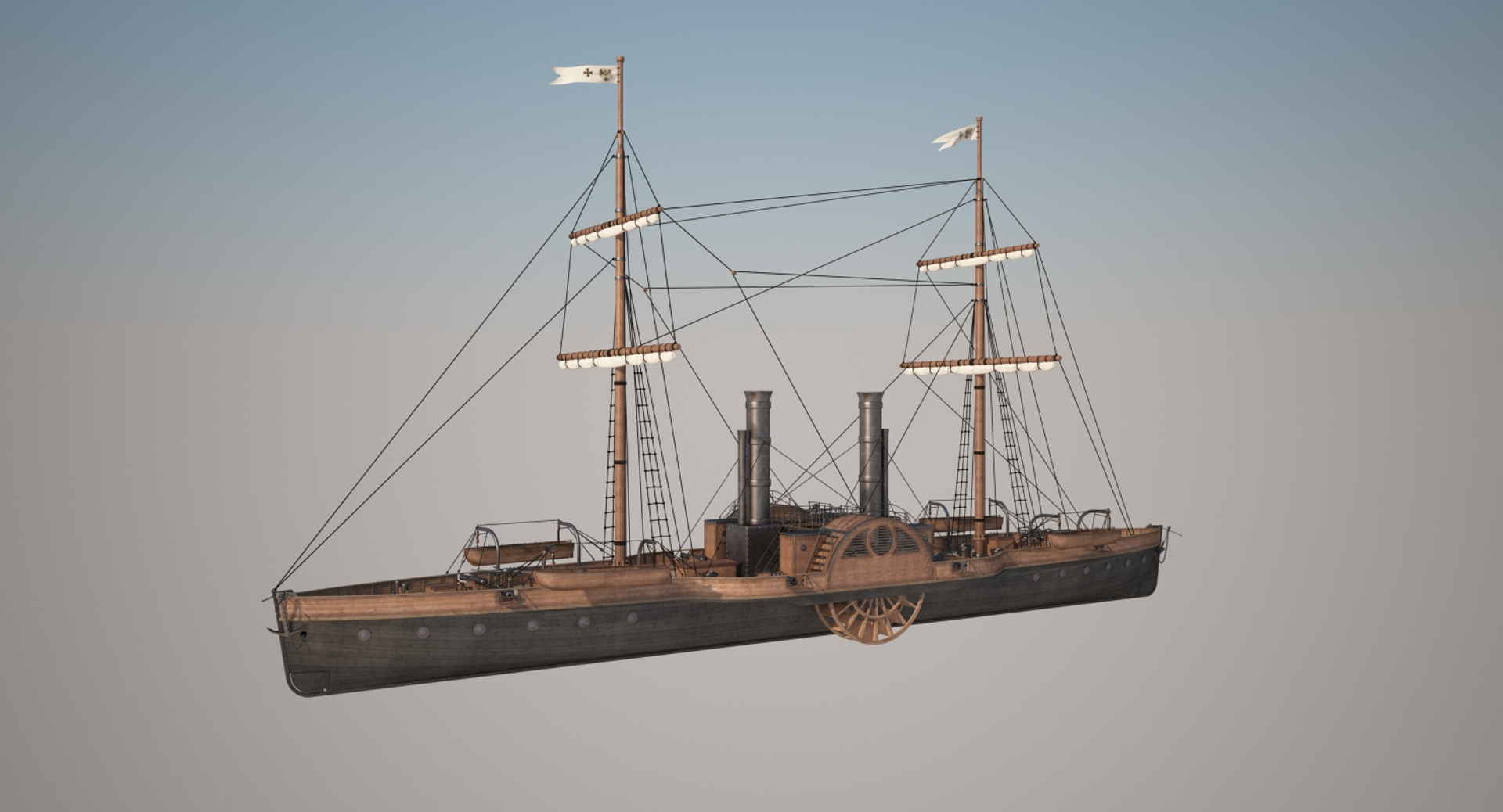 Steam Ship Model - TurboSquid 1157418