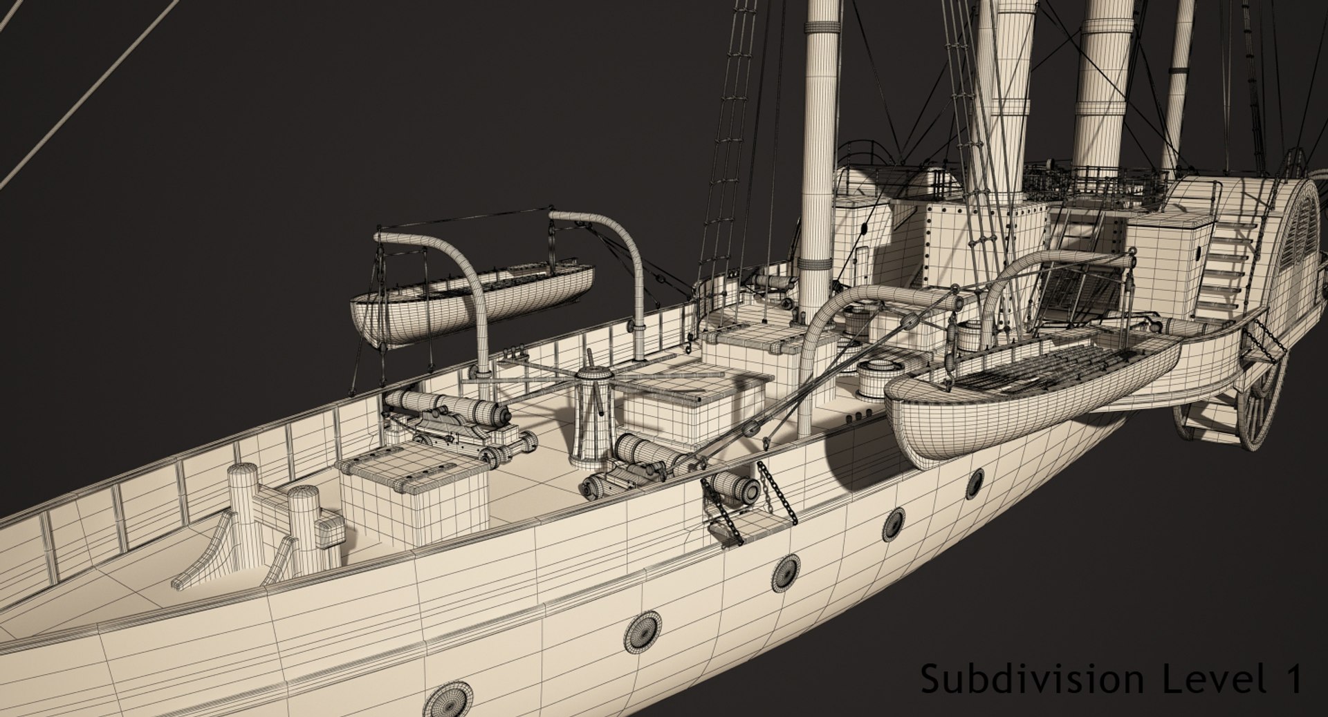Steam ship model - TurboSquid 1157418