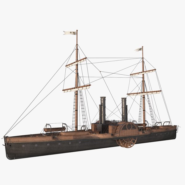 Steam ship model - TurboSquid 1157418