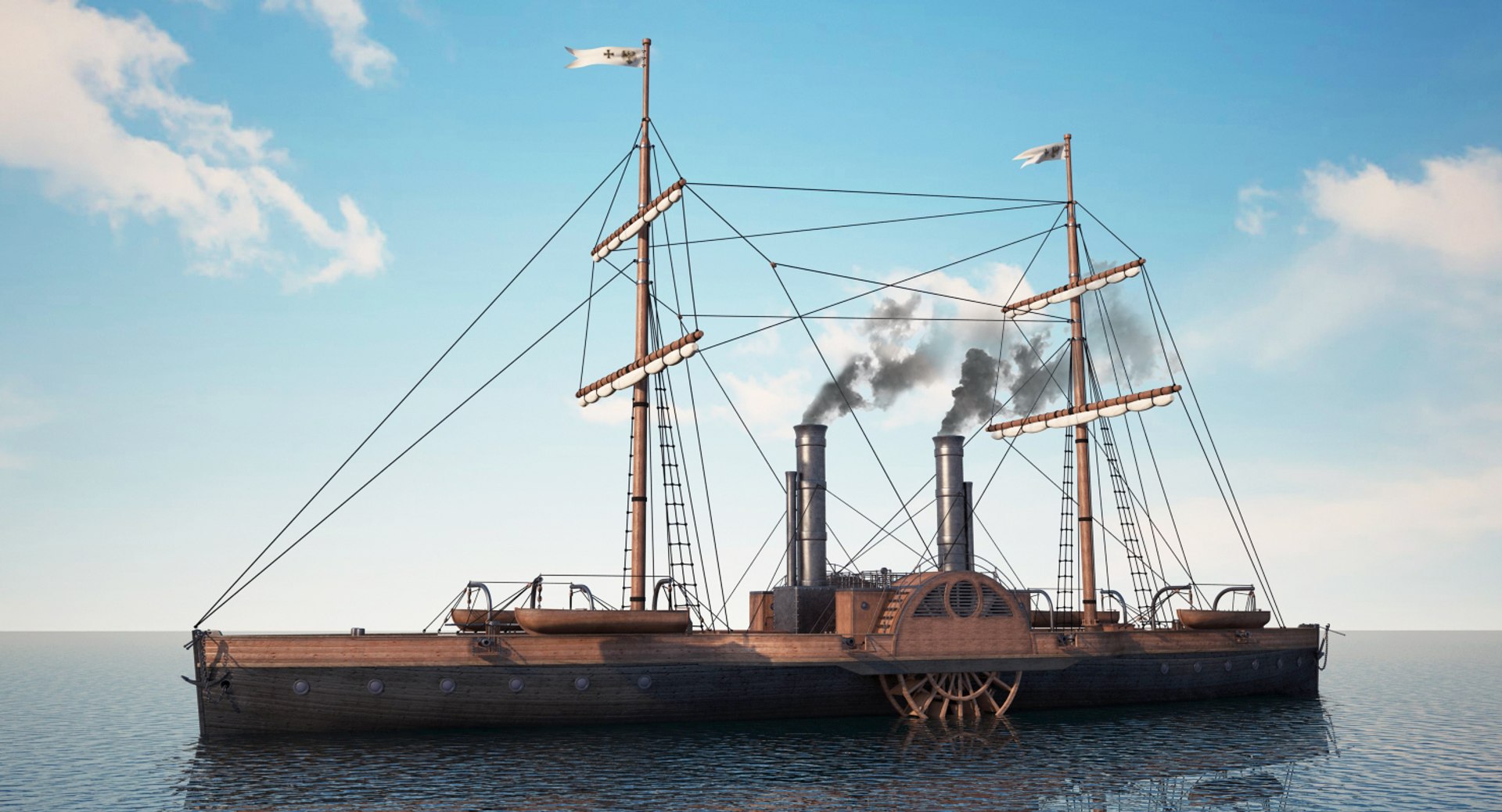 Steam Ship Model - TurboSquid 1157418