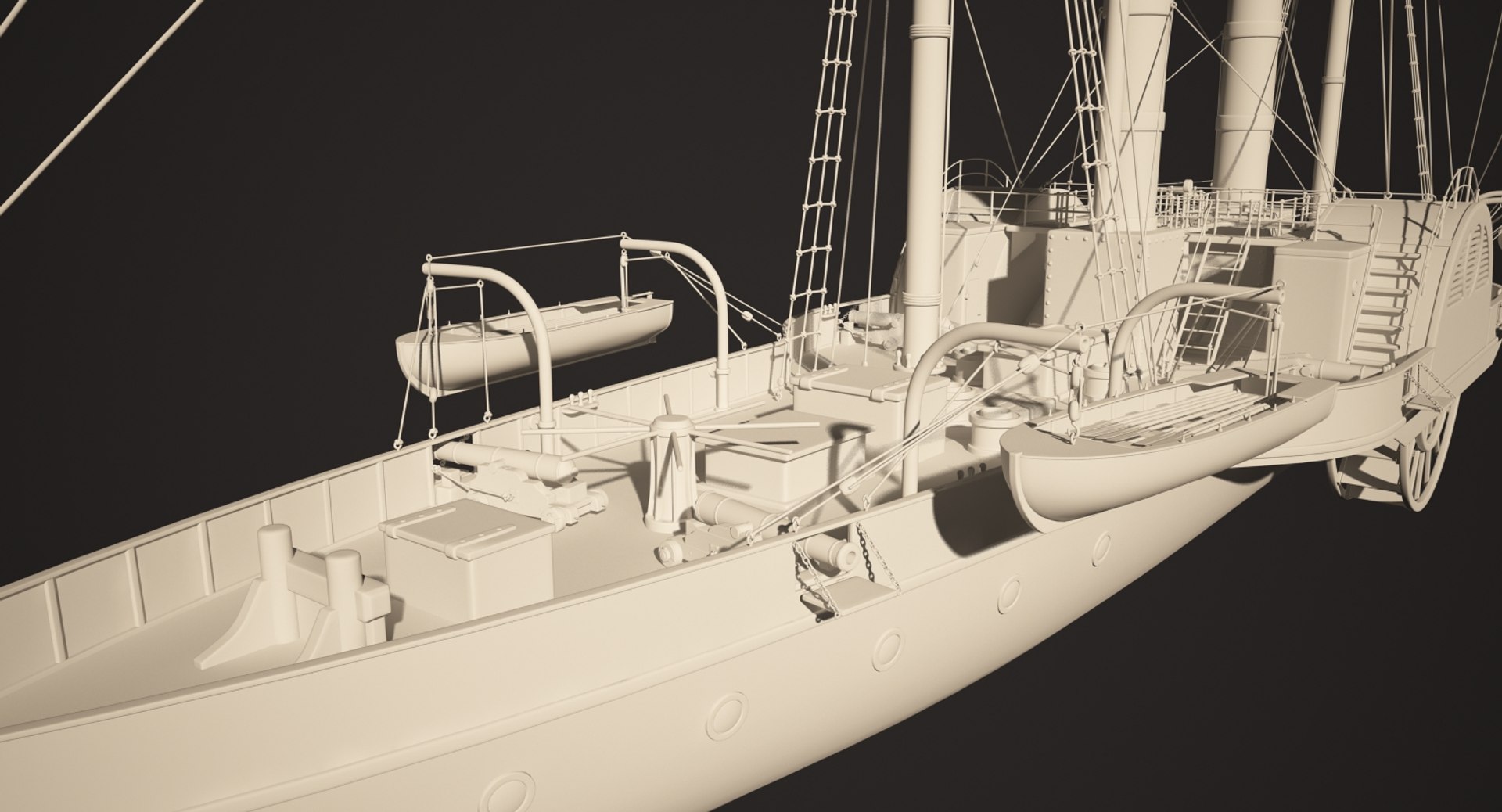 Steam ship model - TurboSquid 1157418