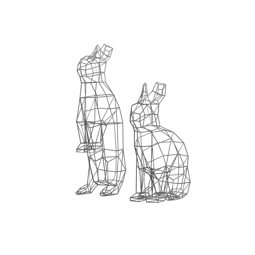 Low Poly Bunny - 2 Models 3D - TurboSquid 1785894