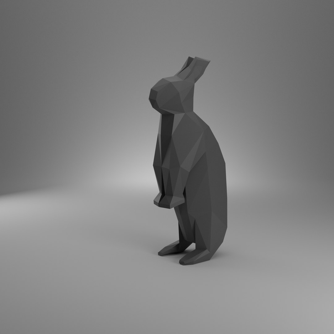 Low Poly Bunny - 2 Models 3D - TurboSquid 1785894
