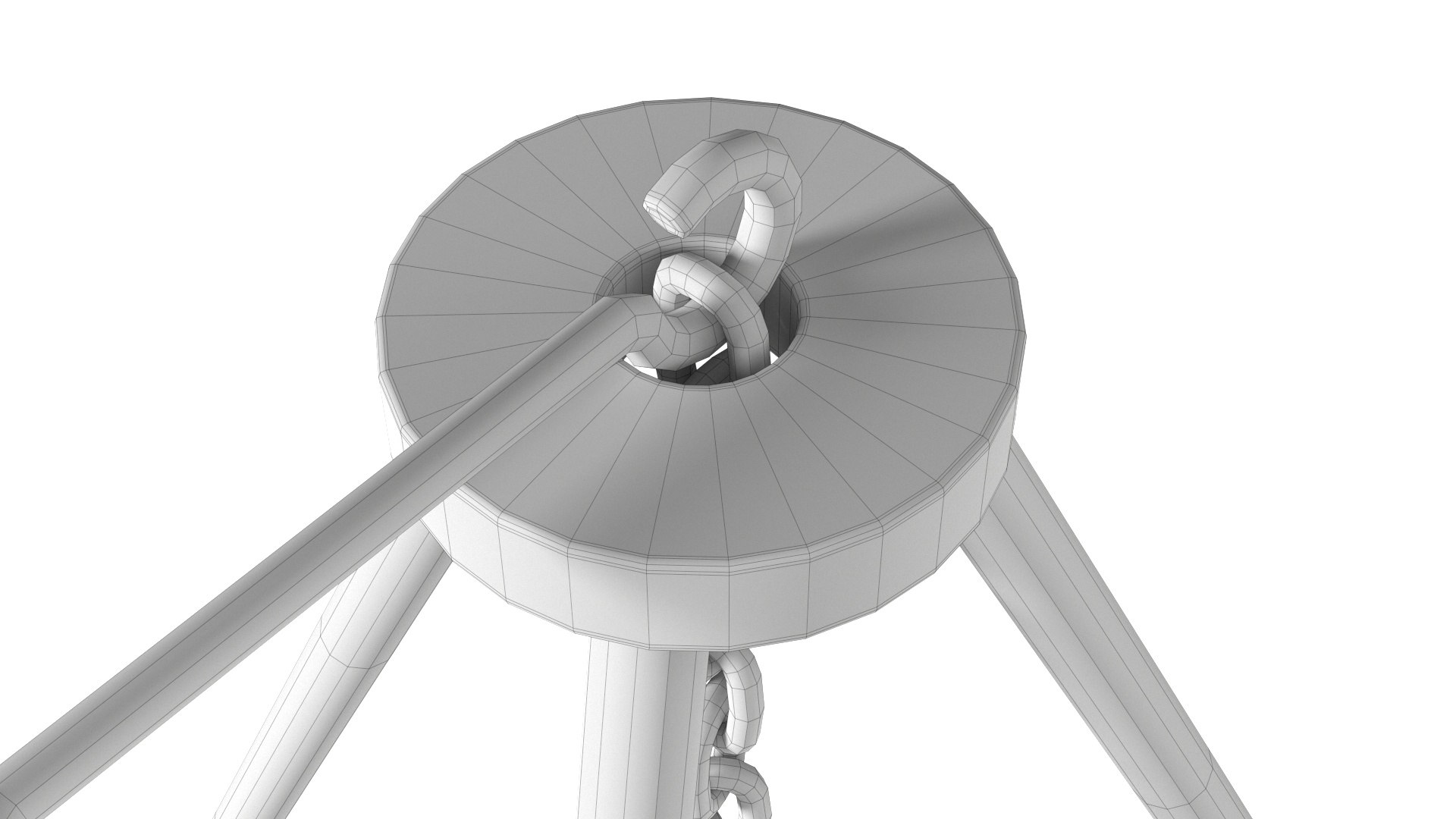 3D Hiking Tripod - Middle - Low - Poly model - TurboSquid 1837248