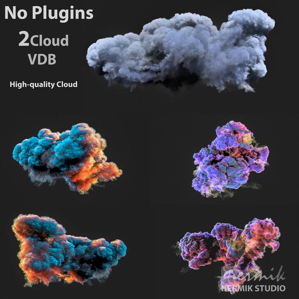 2 High-quality Cloud - 3D Volumetric cloud 3D - TurboSquid 1899240