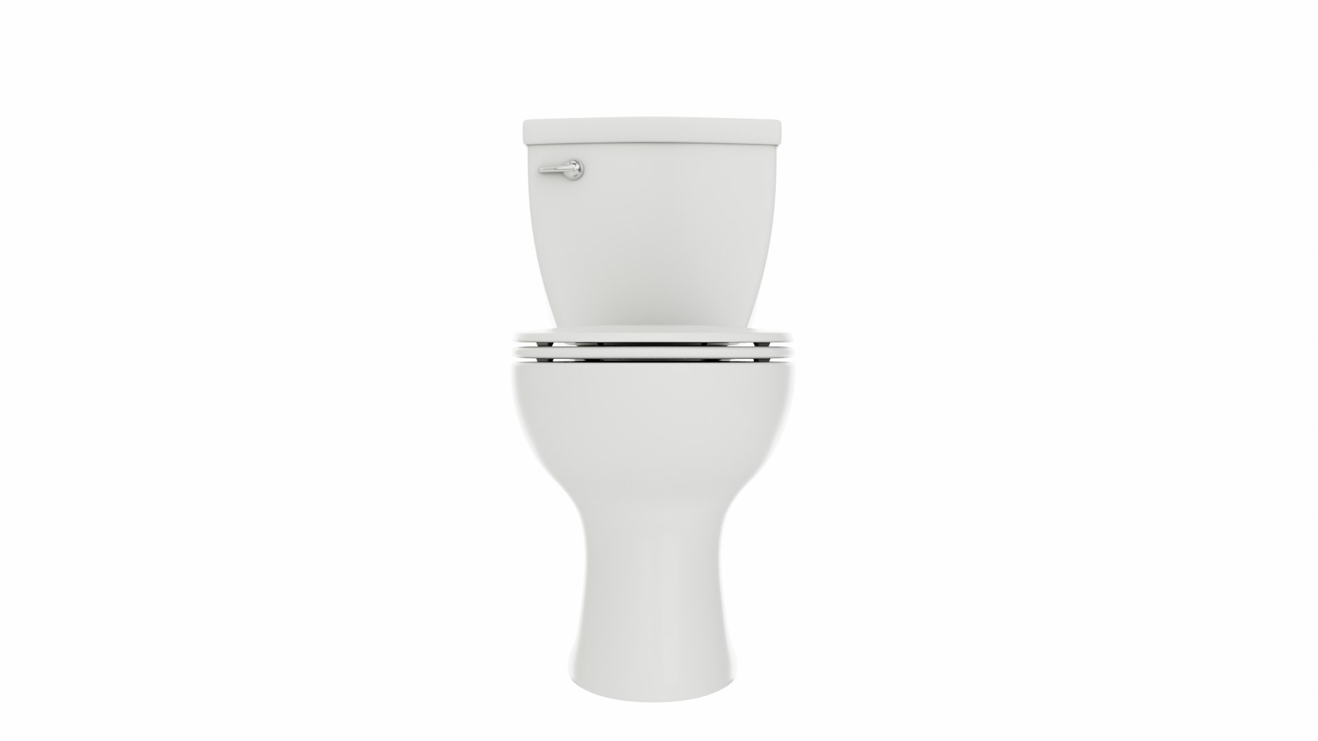 3D Single Flush Round Chair Height Toilet - TurboSquid 2294546