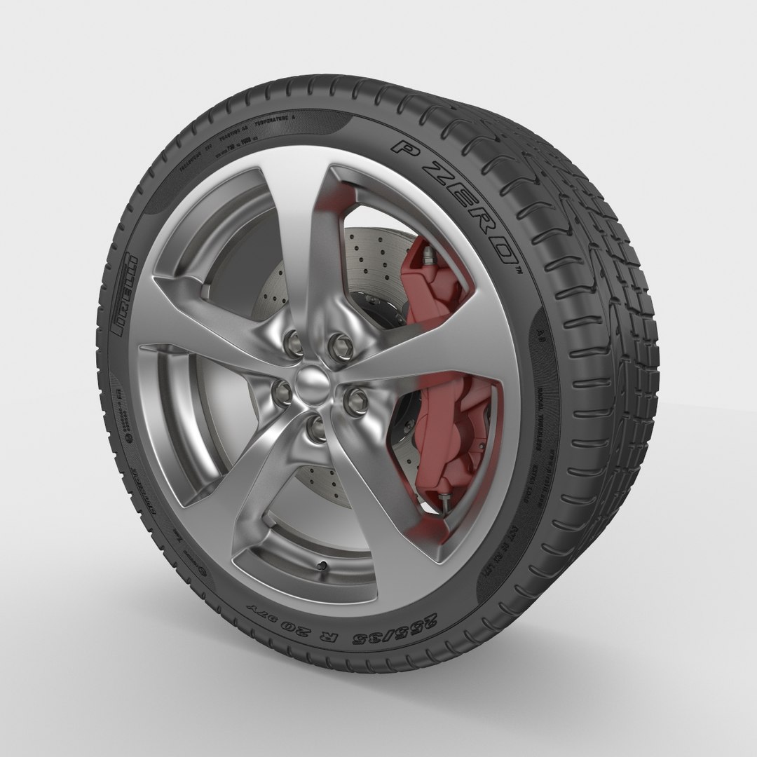 Car Wheel Brakes 3d Max