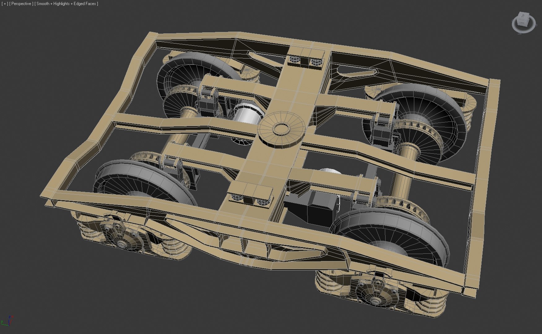 3d model bogie