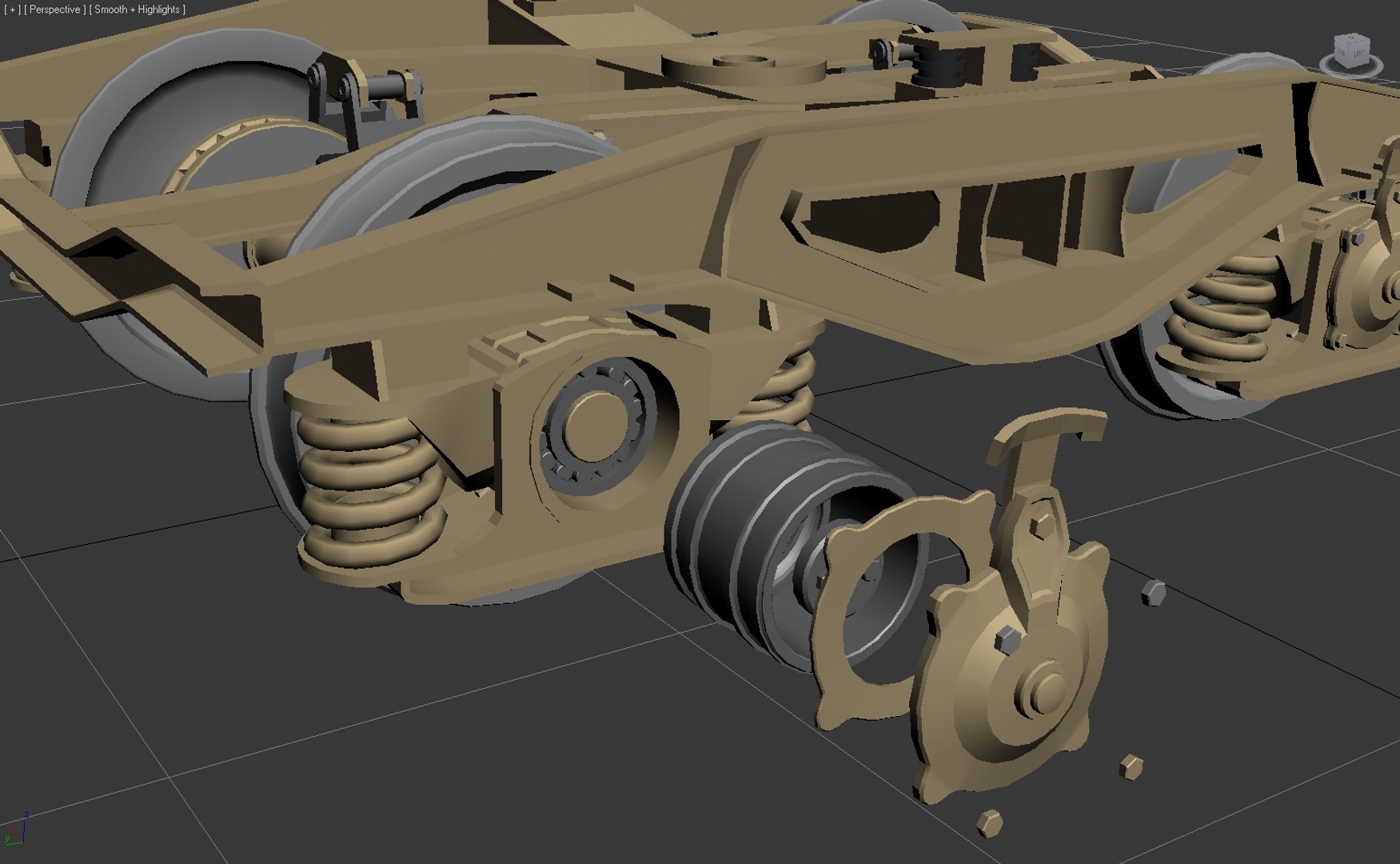 3d model bogie