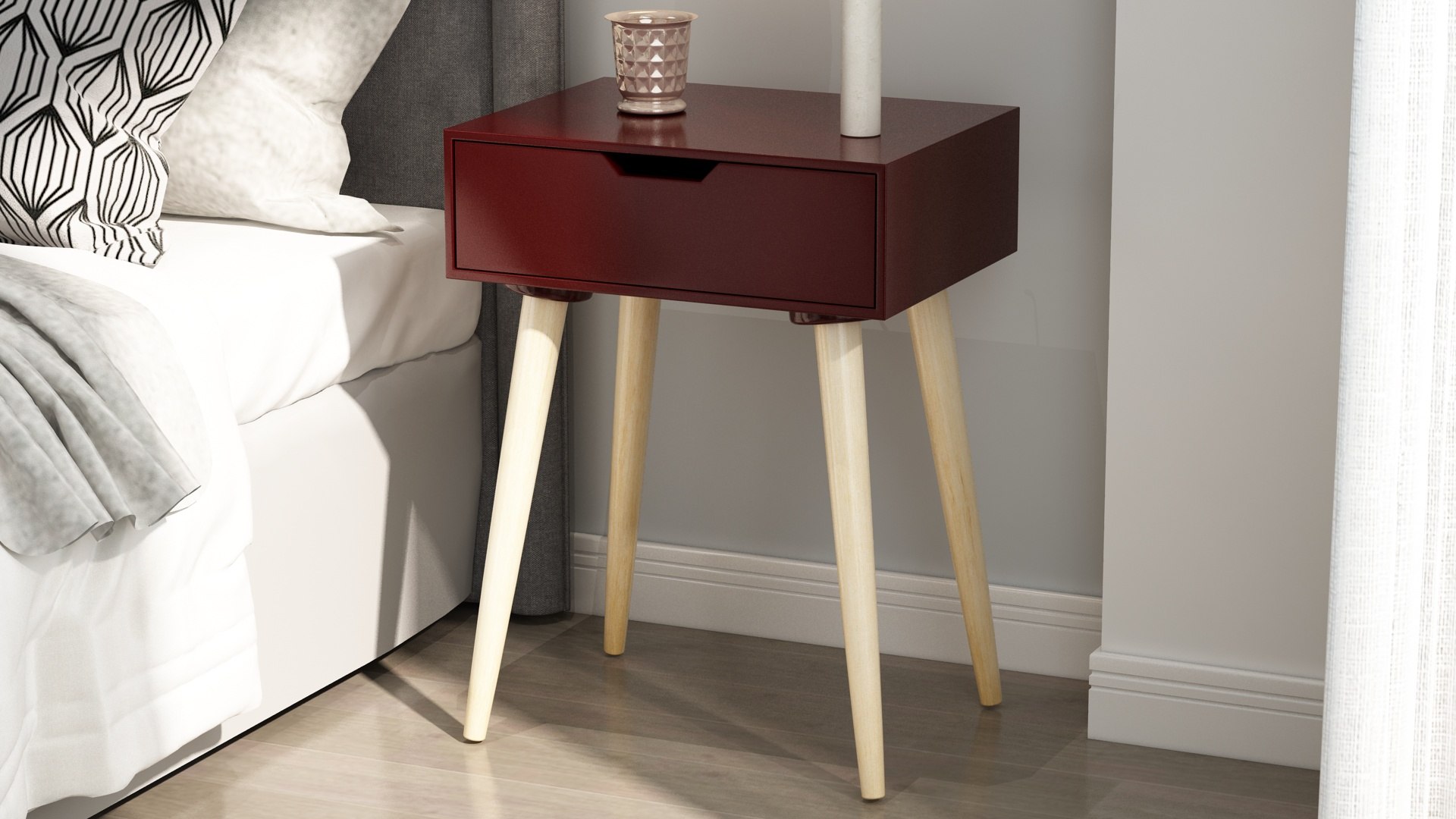 3D Model BedSide Stool - TurboSquid 1974150