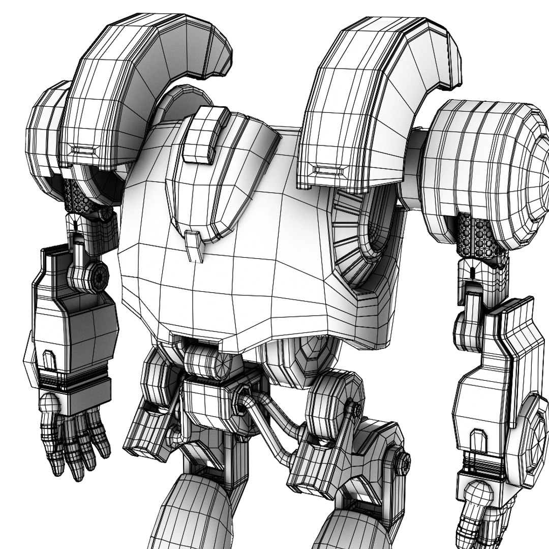 3d Model Of Robot Character