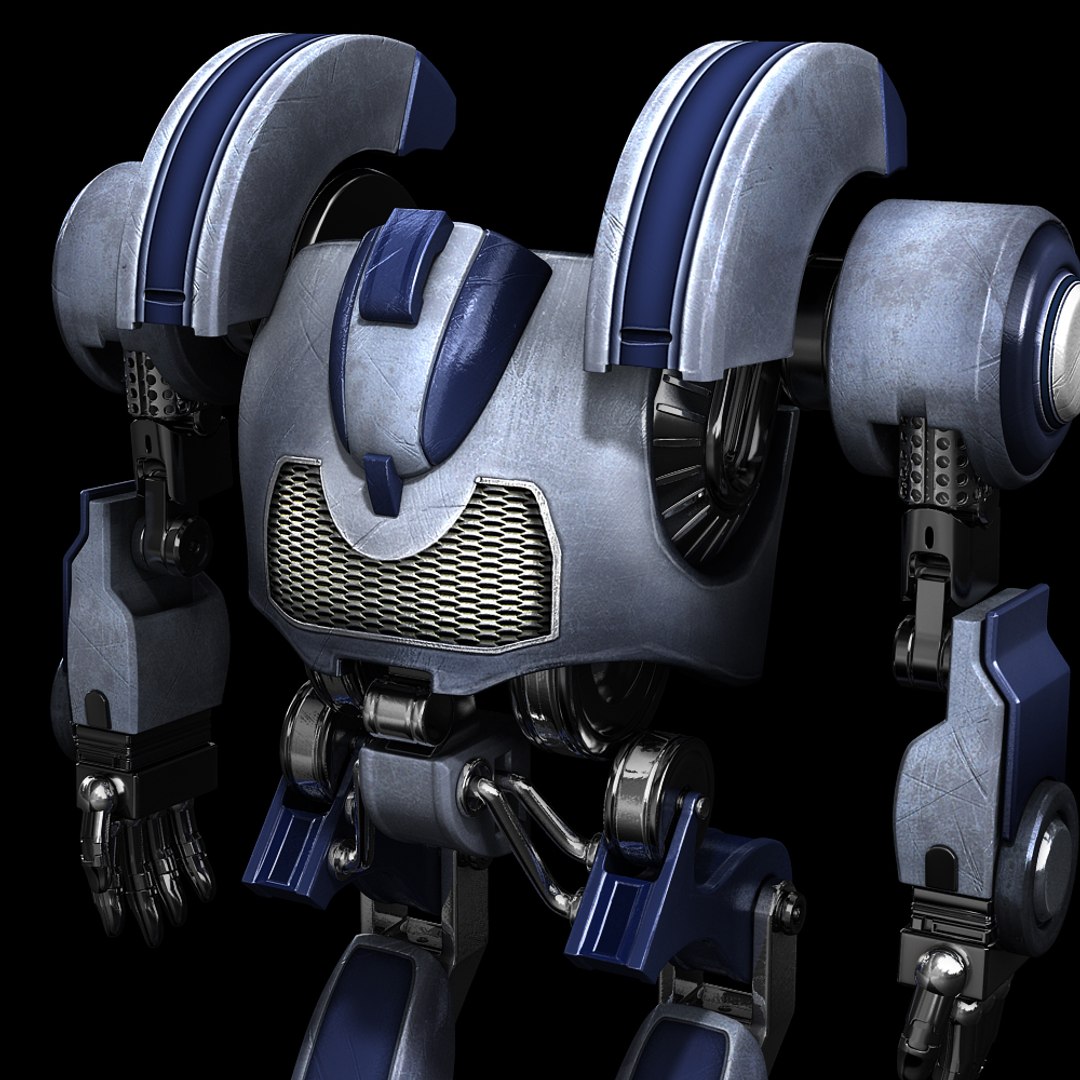 3d Model Of Robot Character