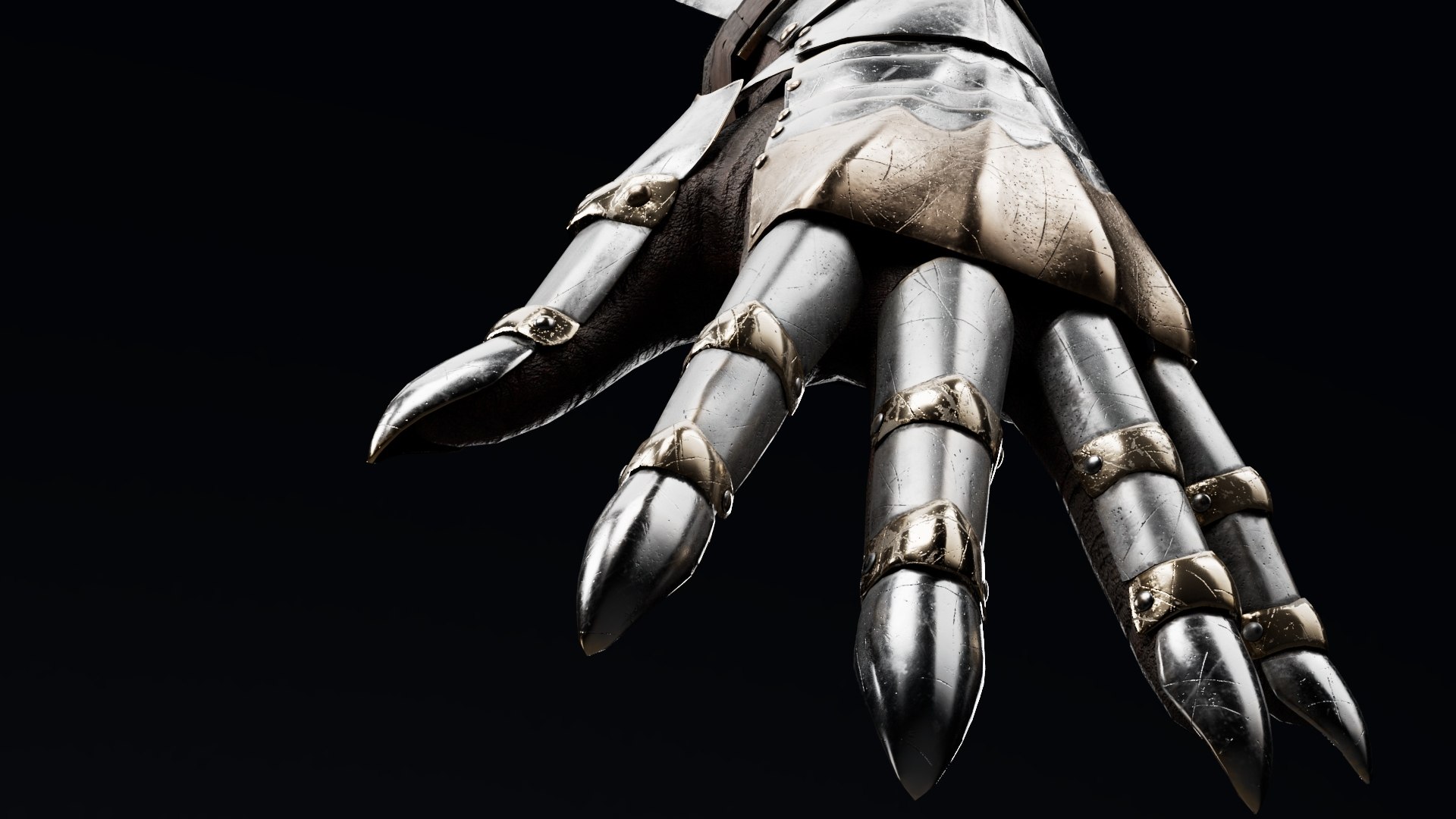 Female Knigt Hand Armor MidPoly Model - TurboSquid 2034167