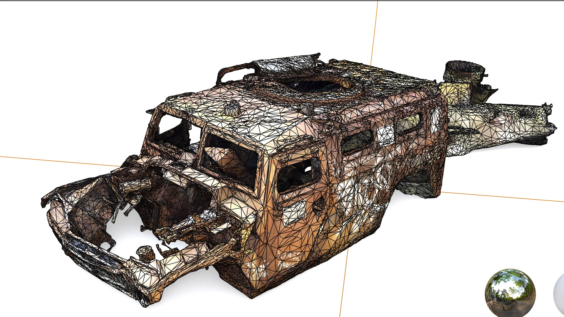 3D Destroyed Tigr Or Tiger Infantry Mobility Vehicle And Remains Of ...