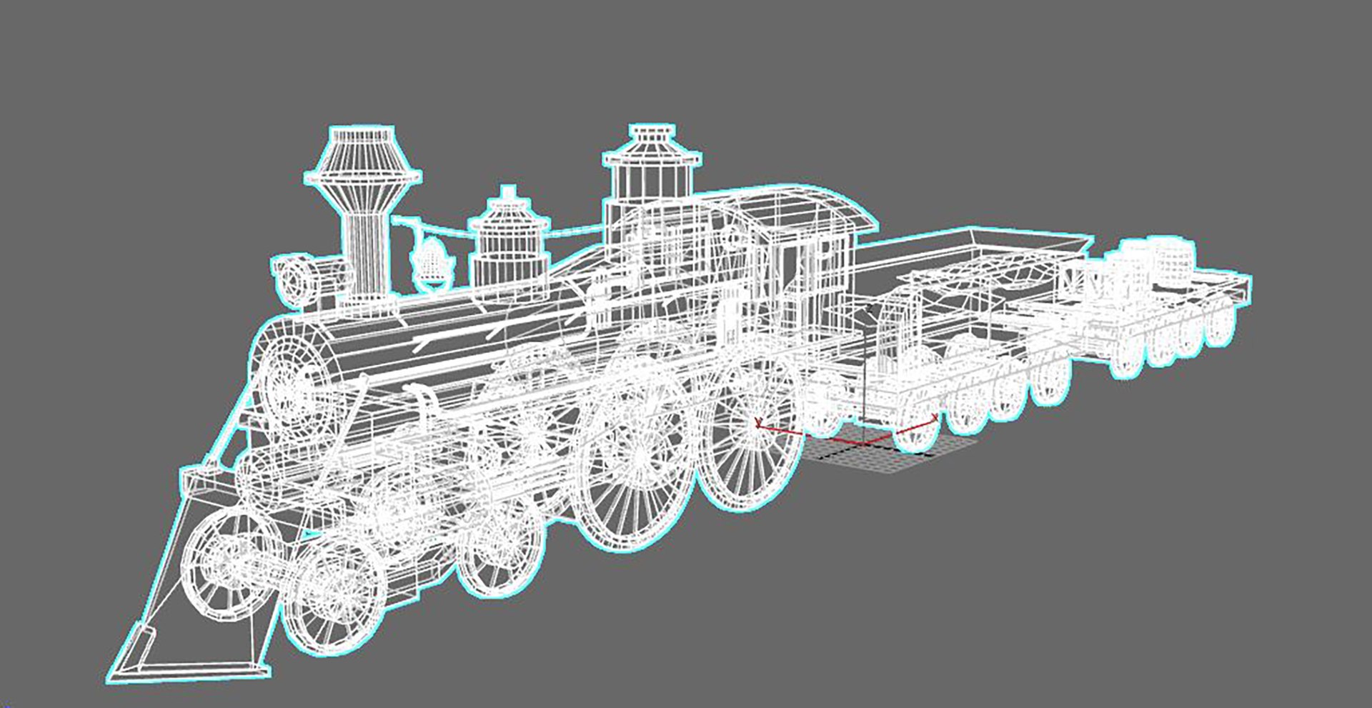 Steam Train 3D Model - TurboSquid 2334813