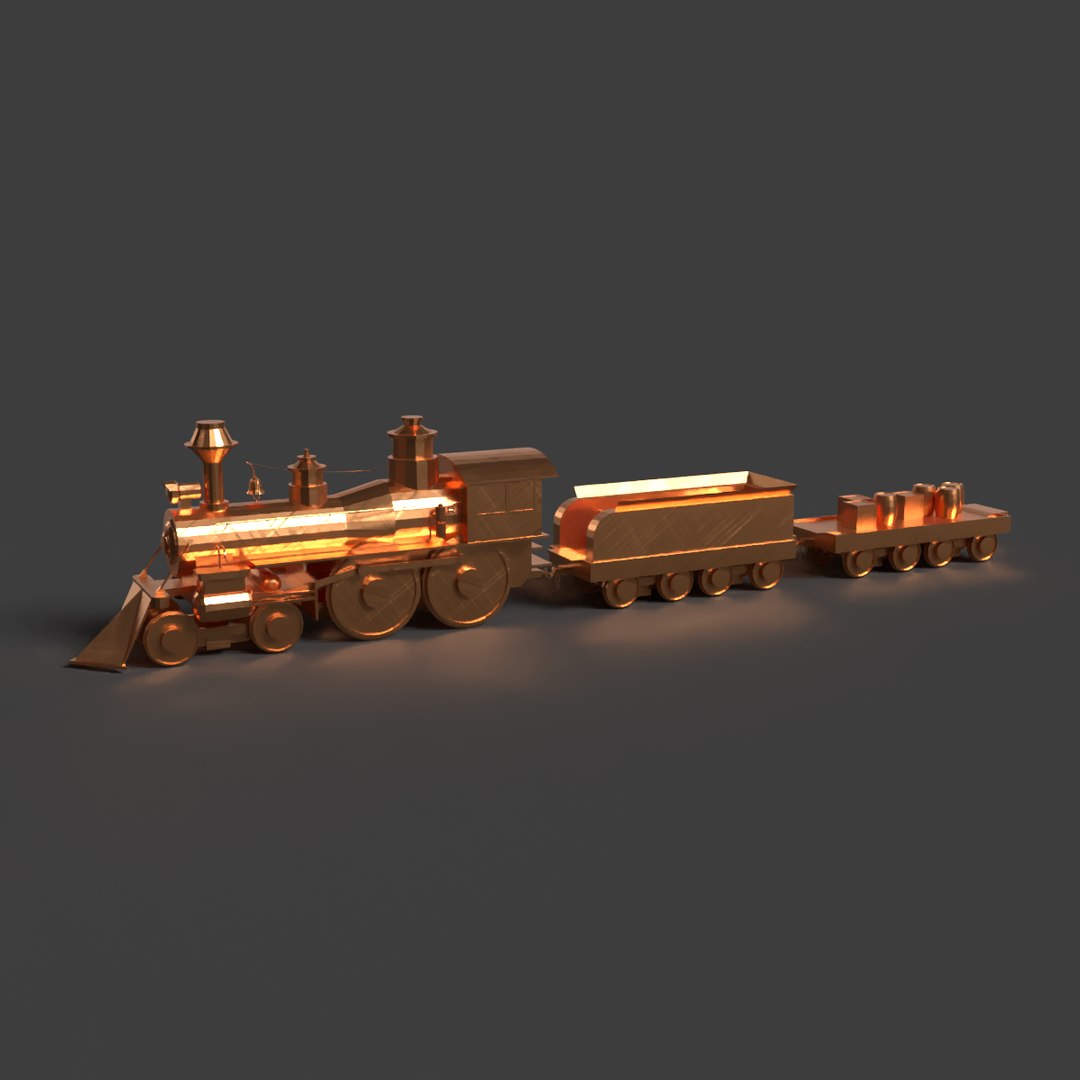 Steam Train 3D Model - TurboSquid 2334813