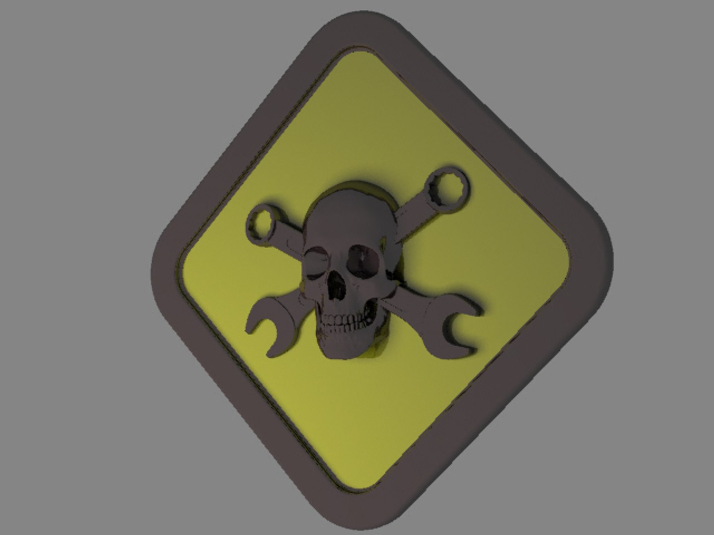 3D Model Danger Sign - TurboSquid 1274735