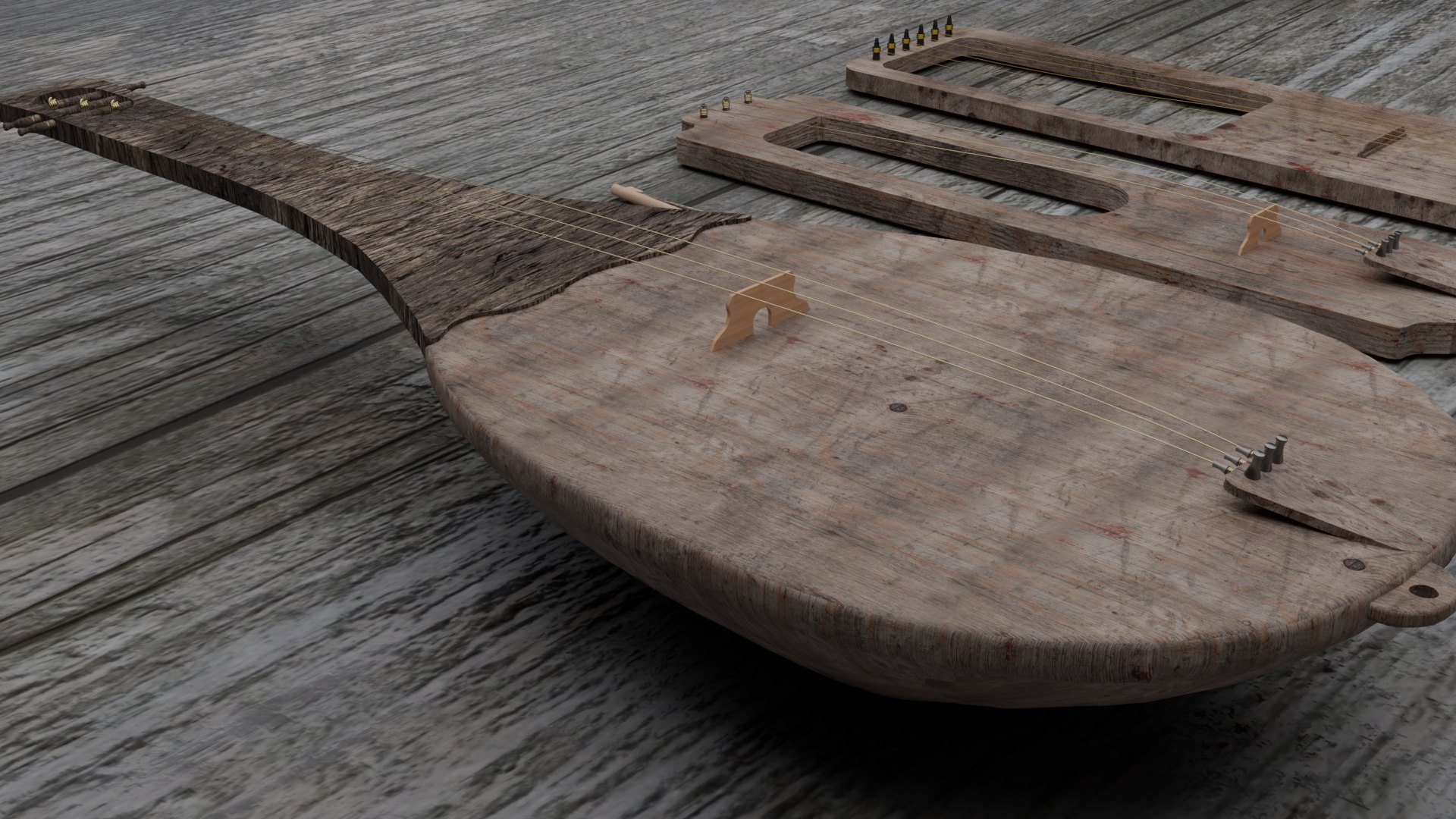 Viking String Instruments 3D Model - TurboSquid 2087136