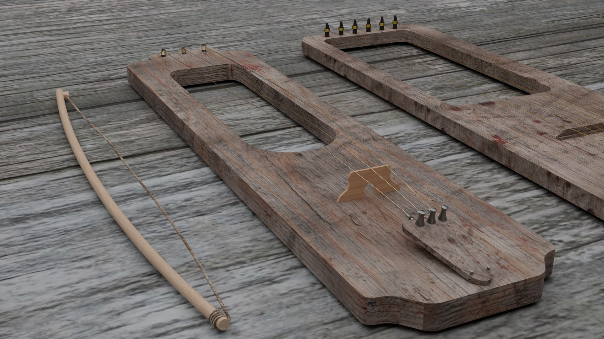 Viking String Instruments 3D Model - TurboSquid 2087136