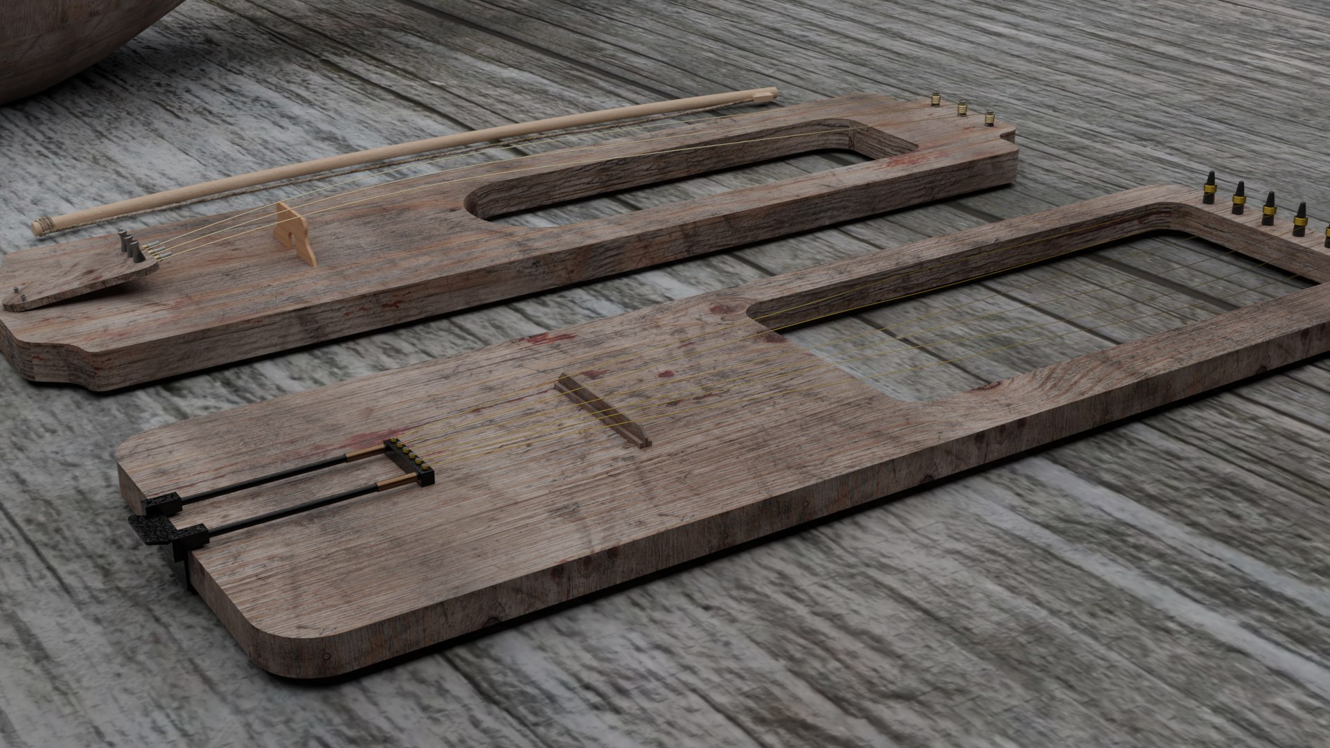 Viking String Instruments 3D Model - TurboSquid 2087136