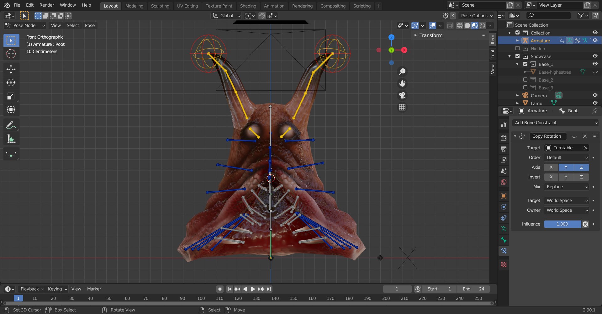 Slug Monster Ready 3D - TurboSquid 1660333