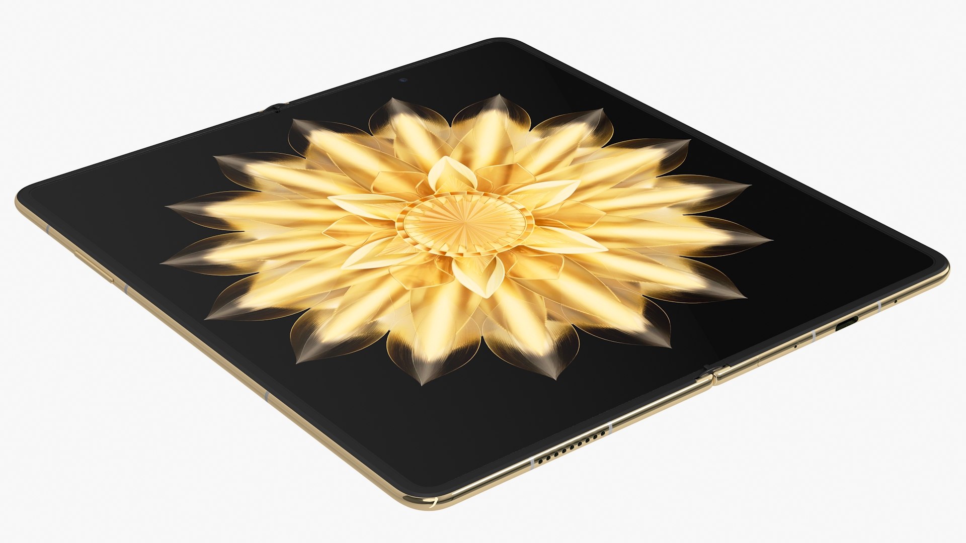 Honor Magic V2 Gold Animated 3D Model - TurboSquid 2185160