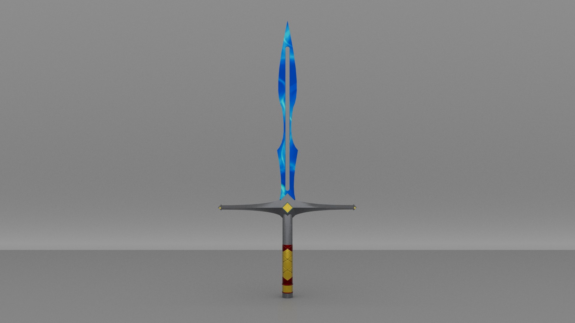 3D Fantasy Sword - Azure Radiance - TurboSquid 2149971