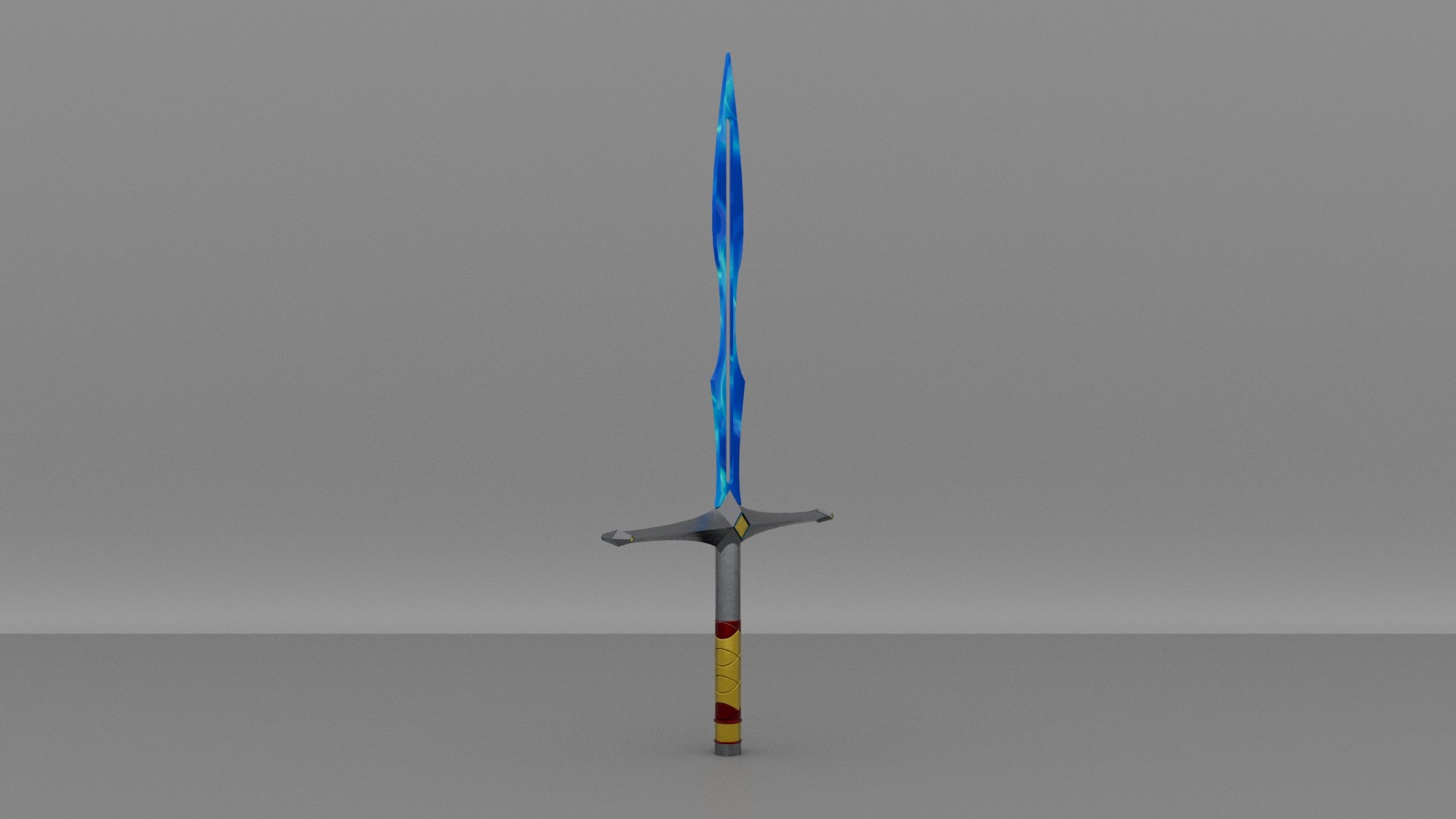 3D Fantasy Sword - Azure Radiance - TurboSquid 2149971