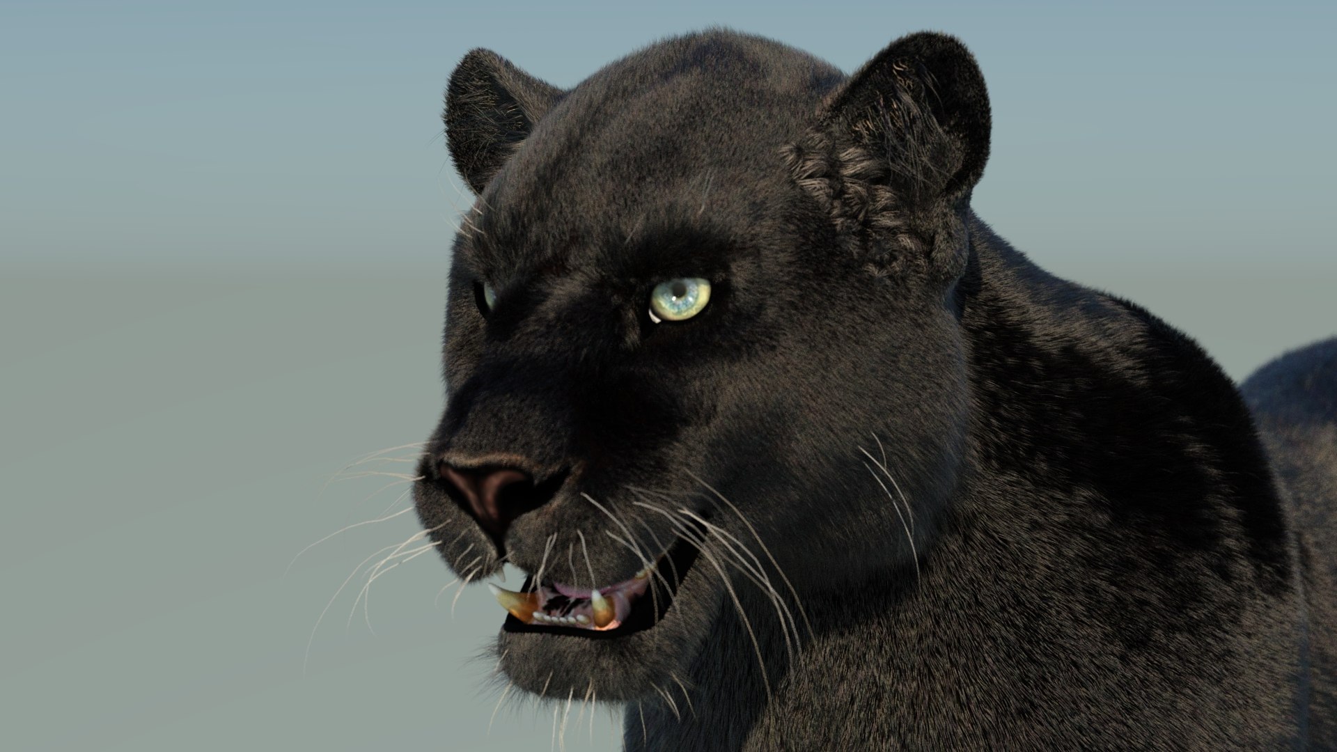 Black Panther Furry 3D Model - TurboSquid 2106818