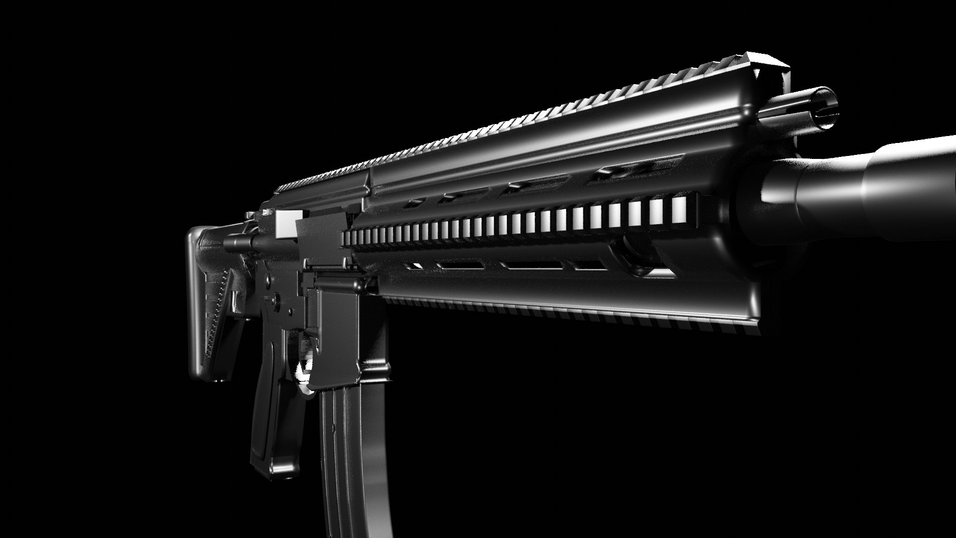 3D AR-15 Assault Rifle Model - TurboSquid 2080473
