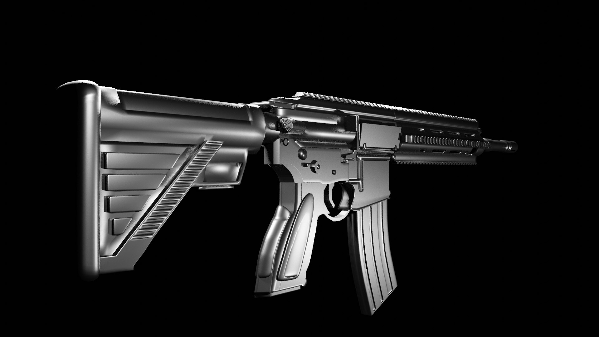 3D AR-15 Assault Rifle Model - TurboSquid 2080473