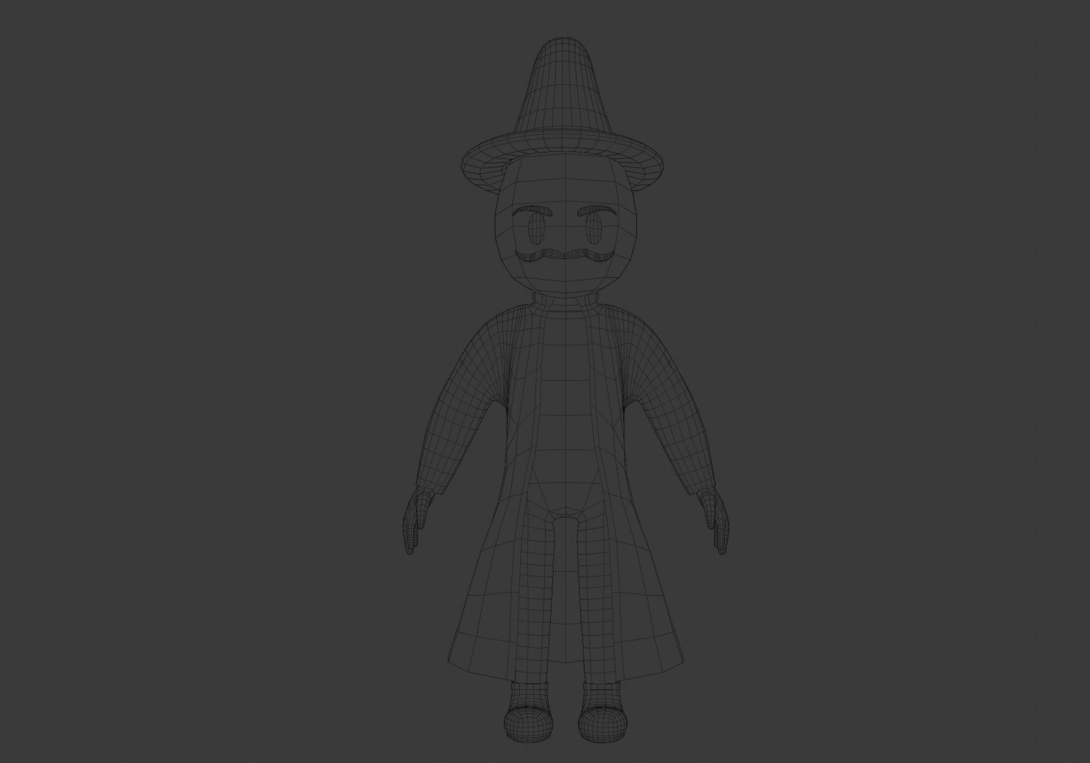 Old Cartoon Wizard Model - TurboSquid 1929946