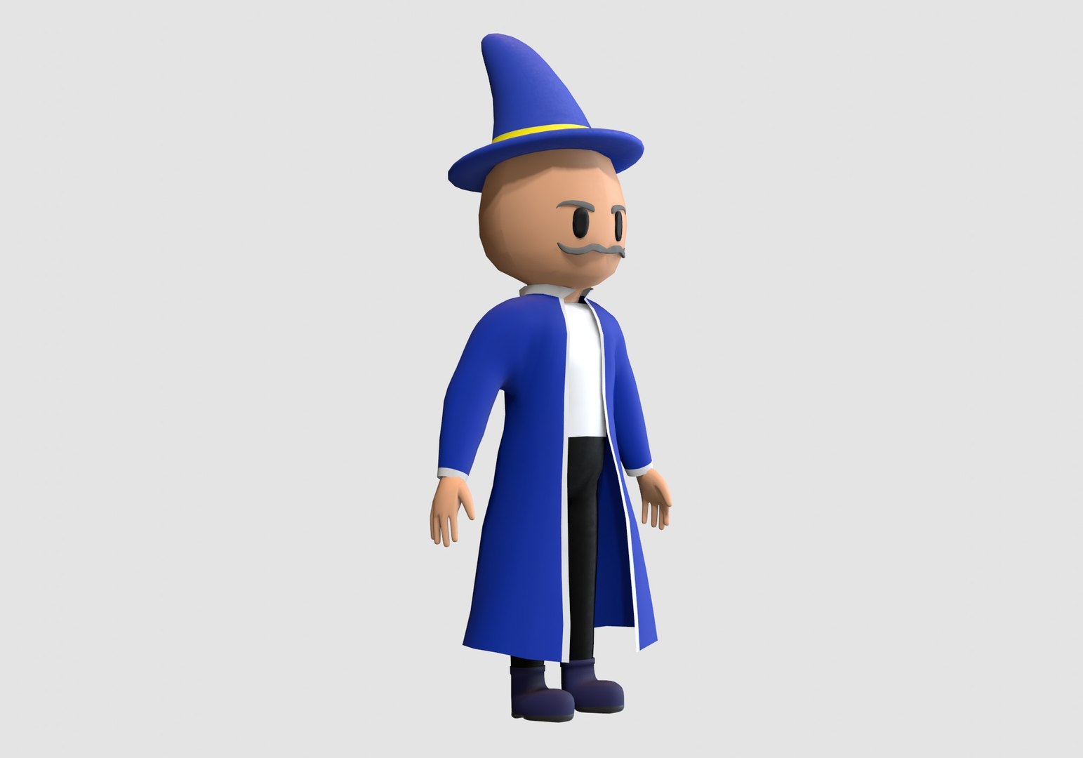 Old Cartoon Wizard Model - TurboSquid 1929946