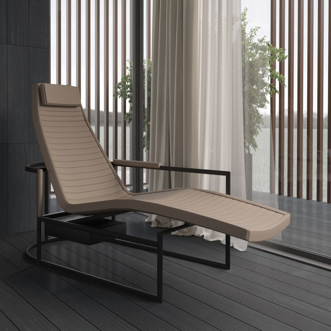 3d model chaise james