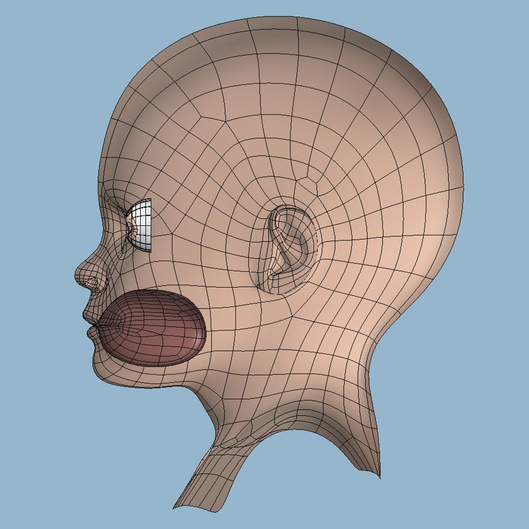 3d Model Child Head