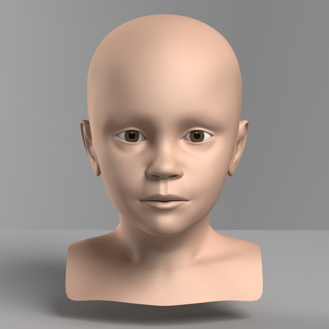3d Model Child Head