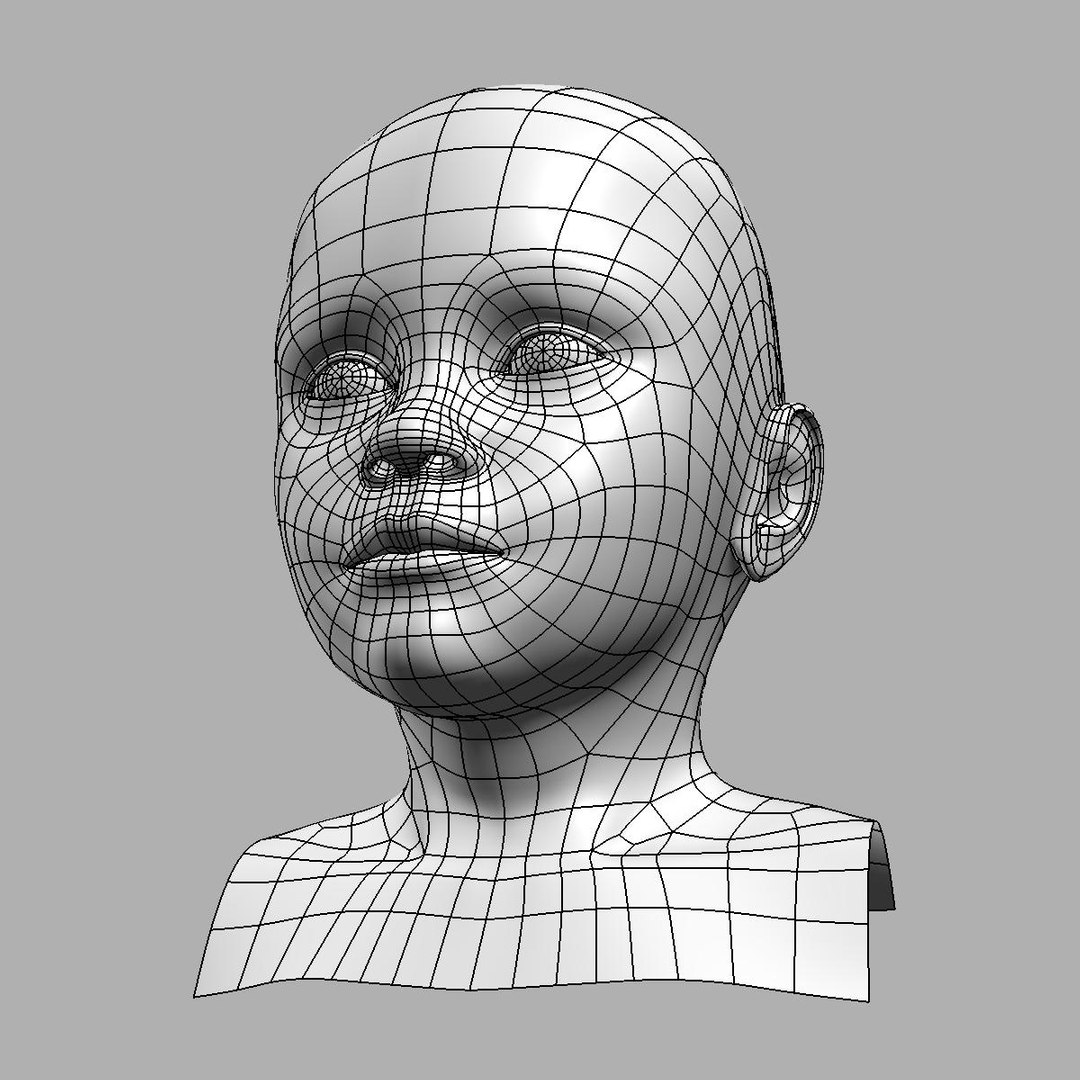 3d Model Child Head