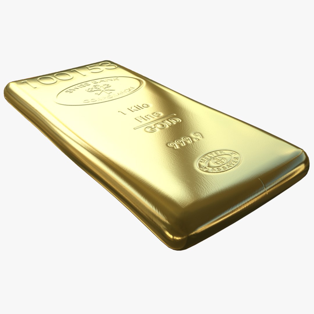 3d Gold Bar