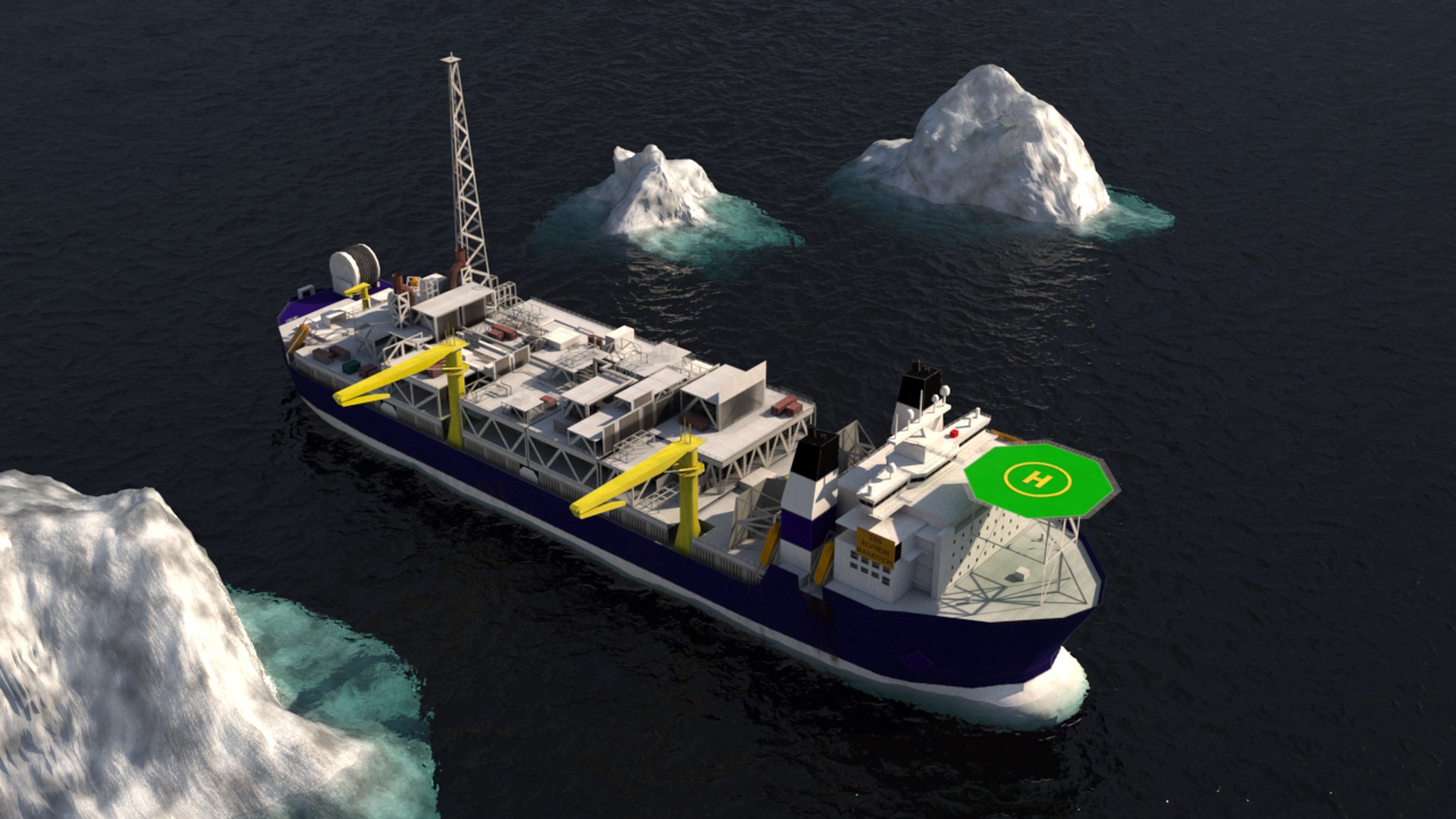 3D Model Fpso Platform Pack - TurboSquid 1194653