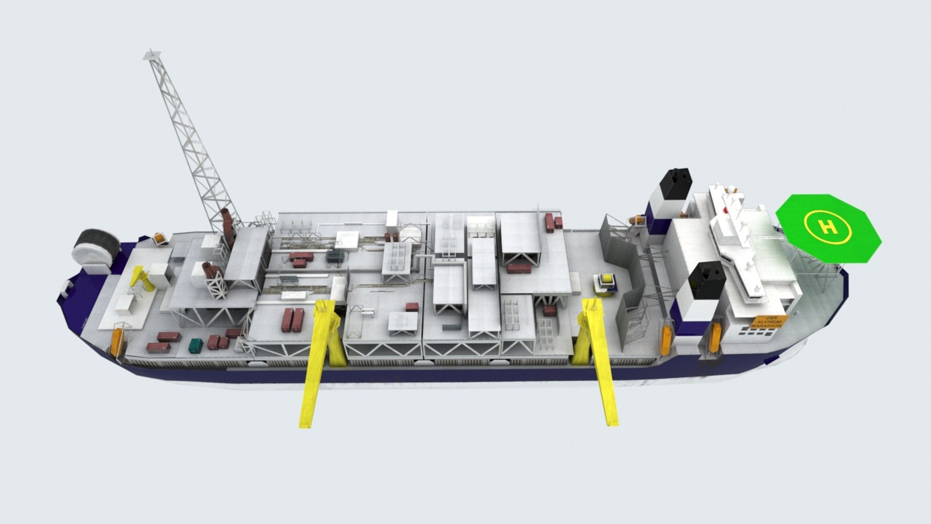 3D Model Fpso Platform Pack - TurboSquid 1194653