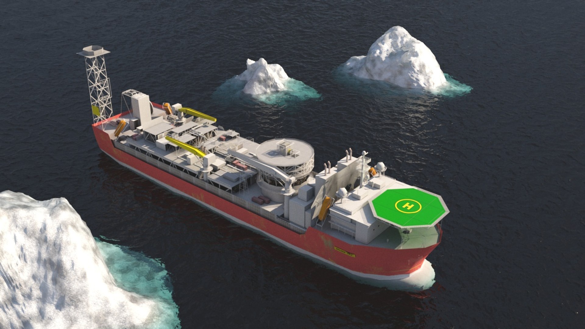 3D Model Fpso Platform Pack - TurboSquid 1194653