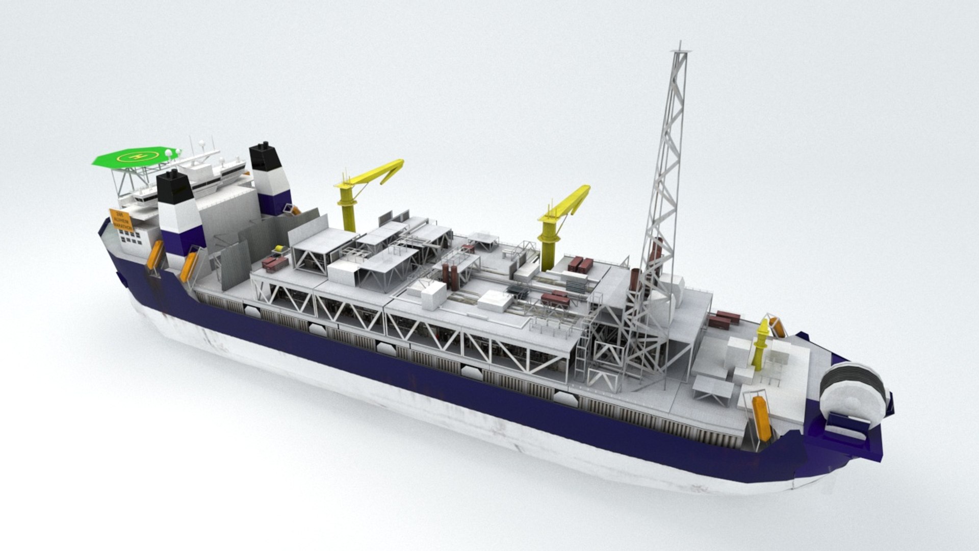 3D Model Fpso Platform Pack - TurboSquid 1194653