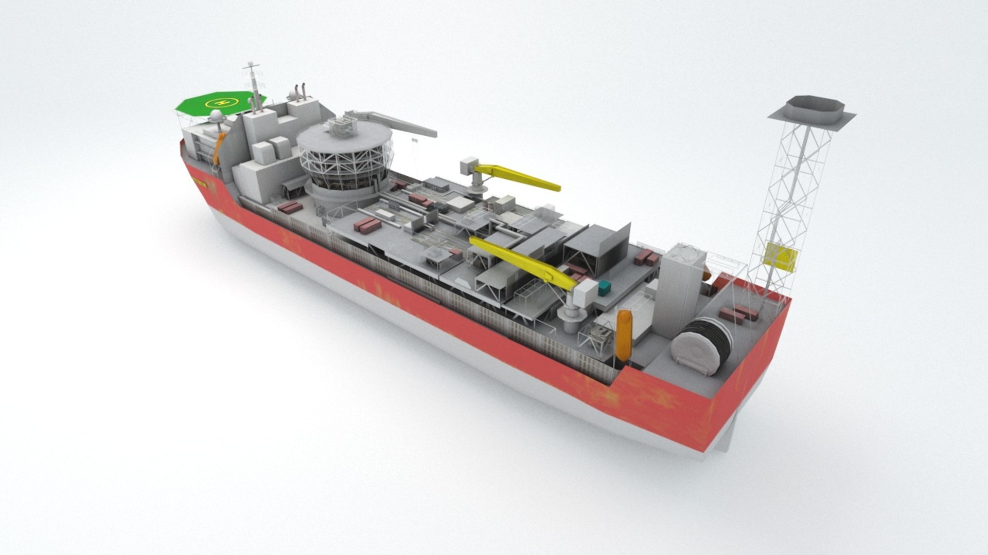 3D Model Fpso Platform Pack - TurboSquid 1194653