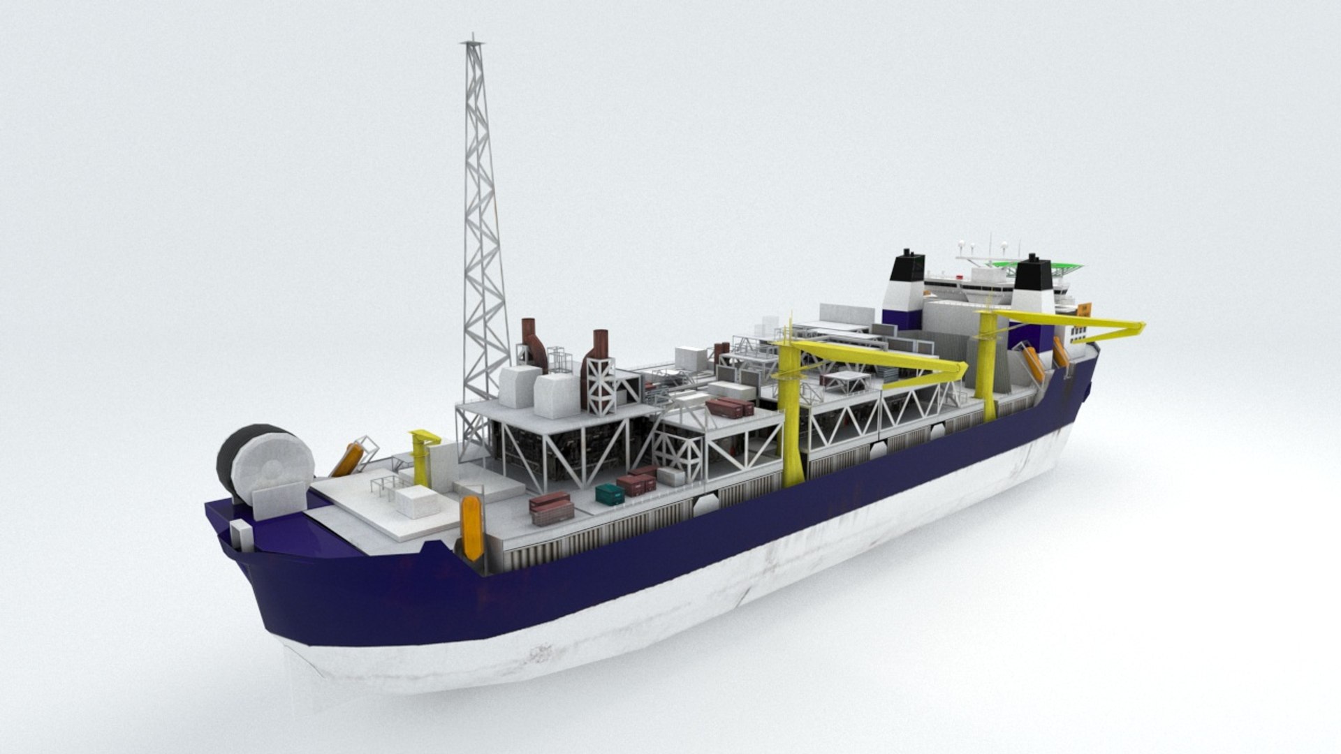 3D Model Fpso Platform Pack - TurboSquid 1194653