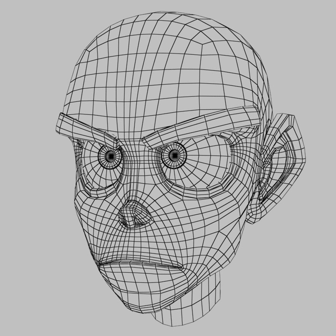 Cartoon Head Toon 3d Model